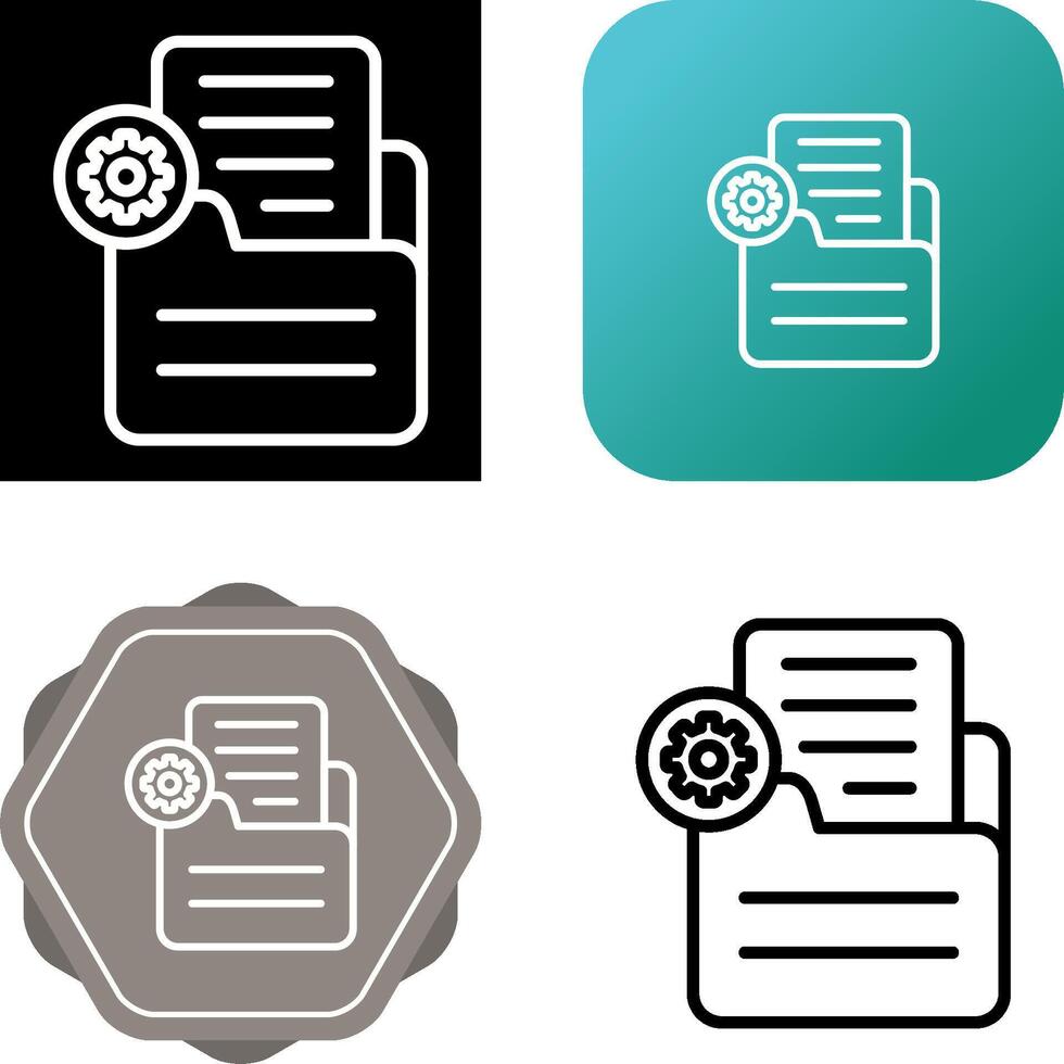 Document Settings Vector Icon 40652308 Vector Art at Vecteezy