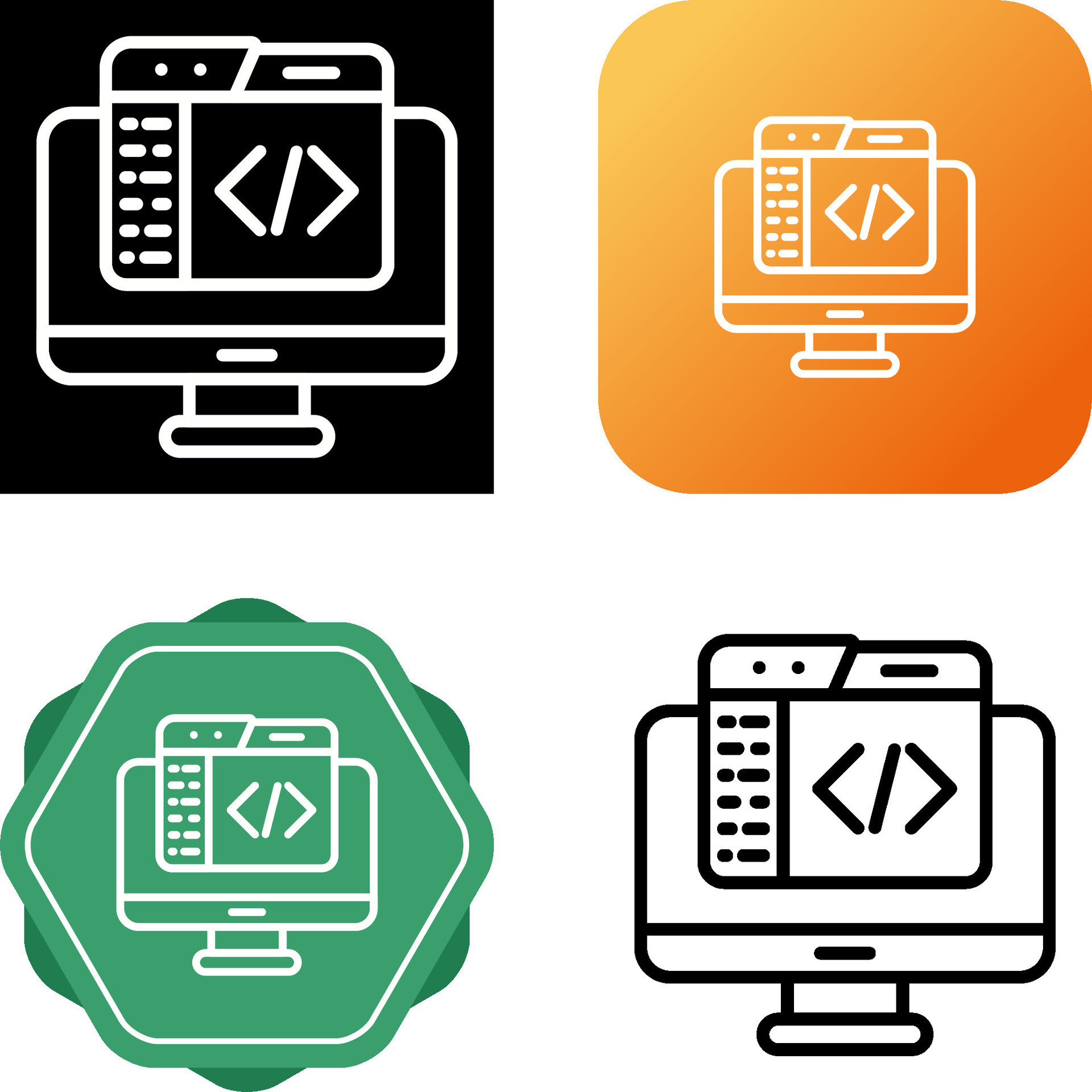 Code Editor Vector Icon 40652447 Vector Art at Vecteezy