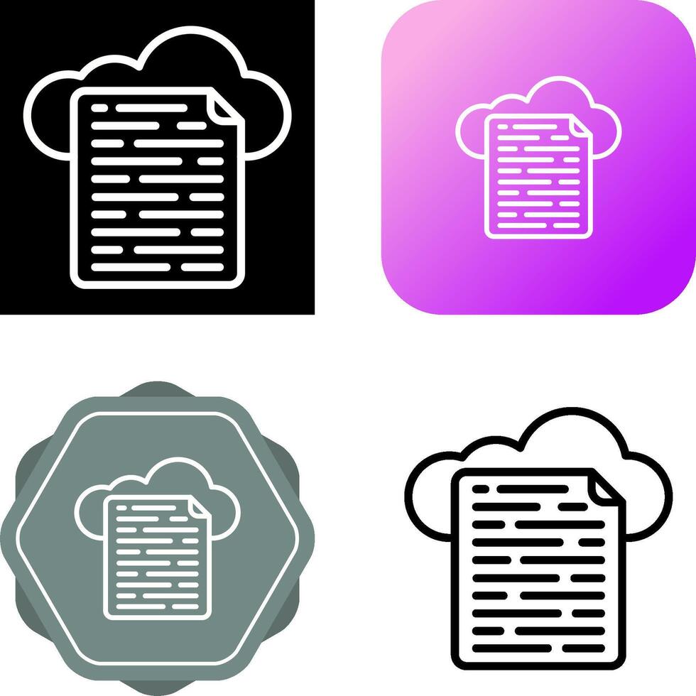 Cloud Data Vector Icon 40653206 Vector Art at Vecteezy