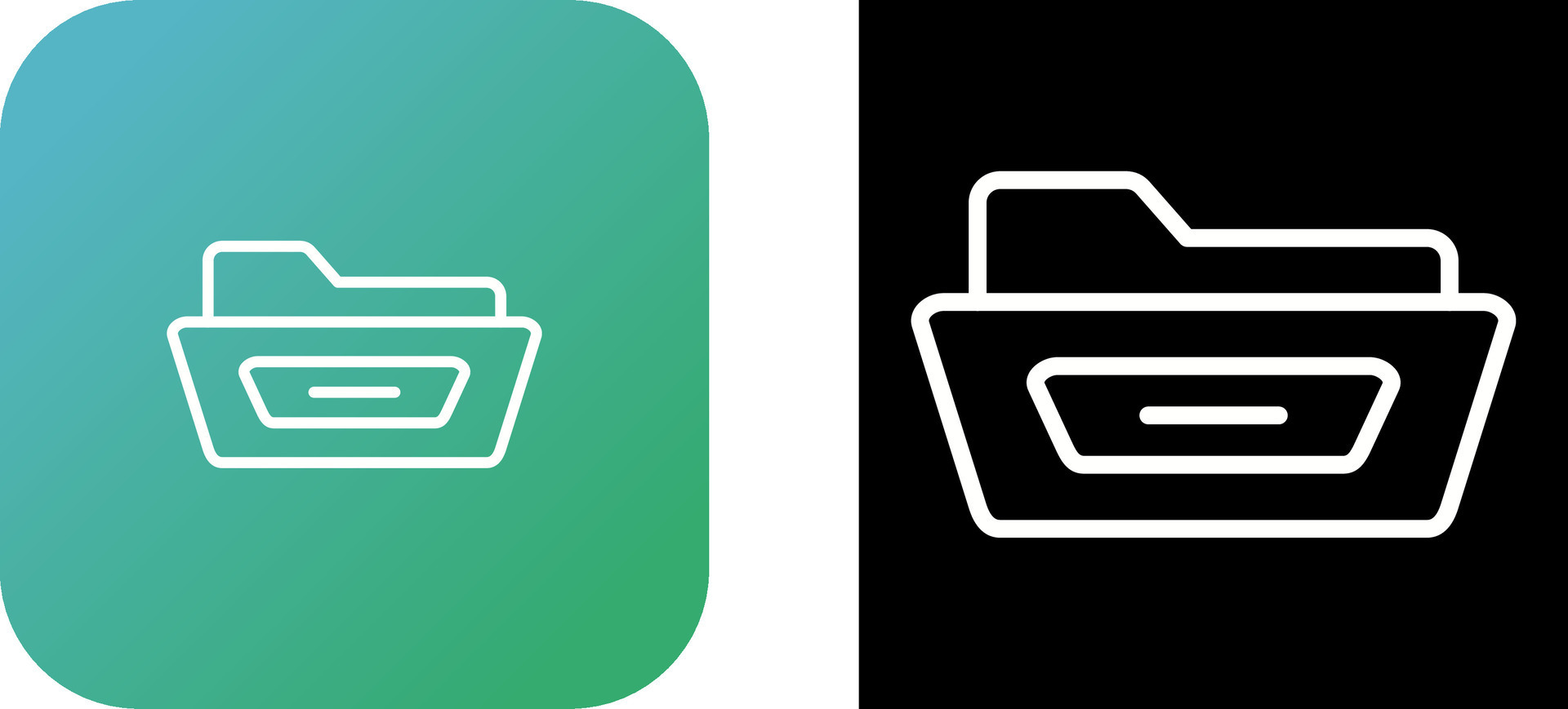 Open File Folder Vector Icon 40657919 Vector Art at Vecteezy