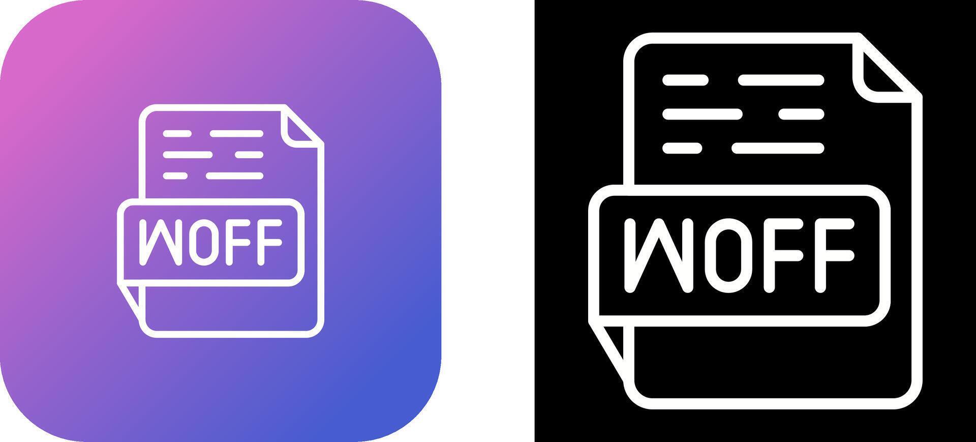 WOFF Vector Icon 40658082 Vector Art at Vecteezy