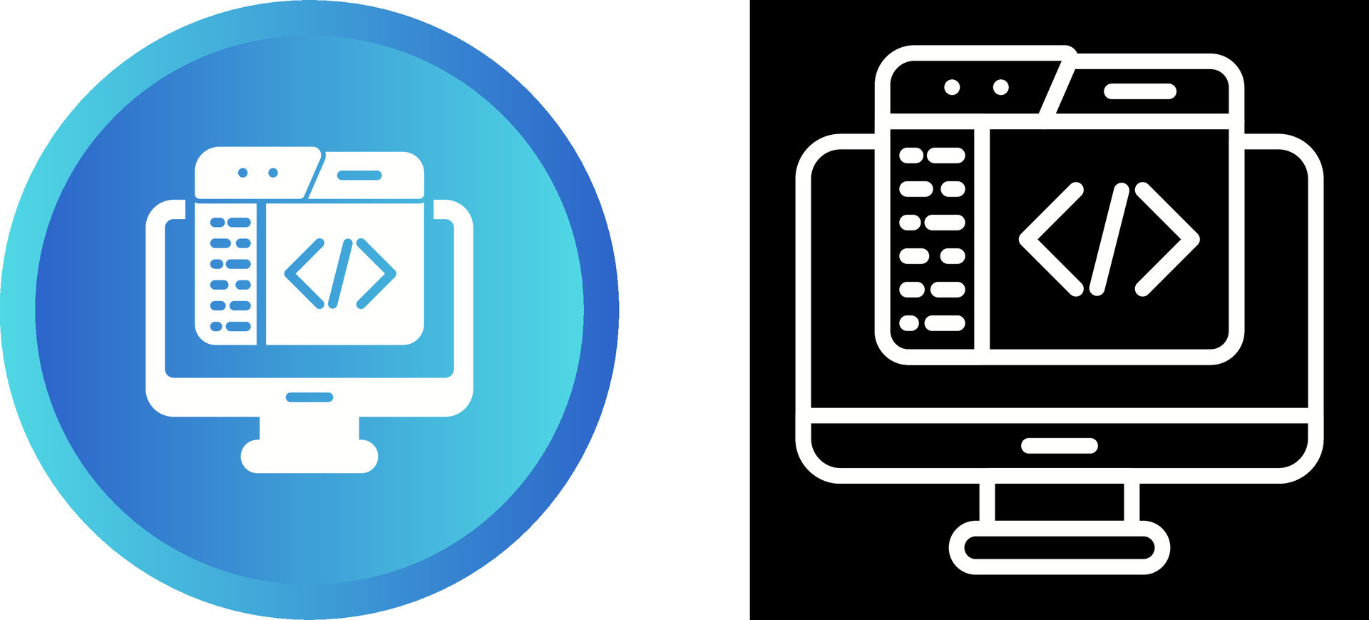 Code Editor Vector Icon 40660494 Vector Art at Vecteezy