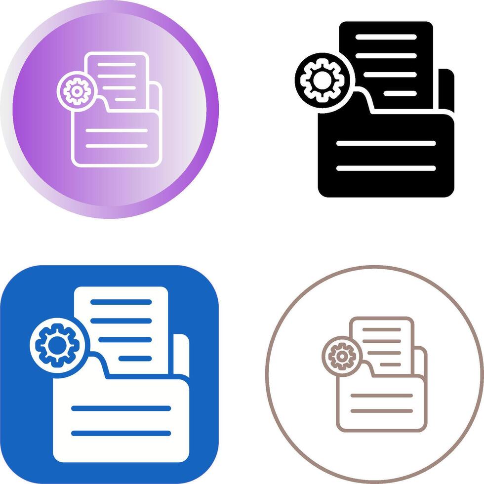 Document Settings Vector Icon 40664966 Vector Art at Vecteezy
