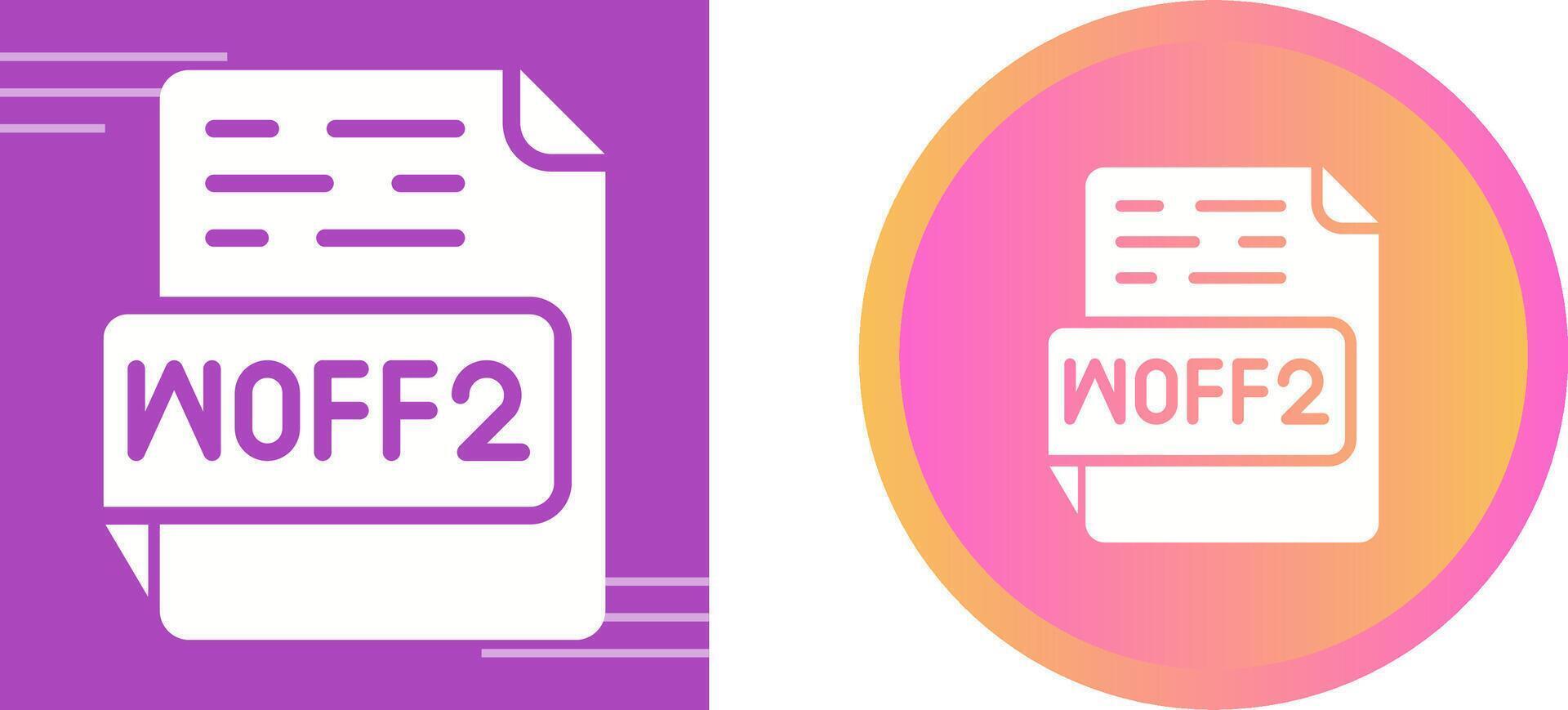 WOFF2 Vector Icon 40670571 Vector Art at Vecteezy