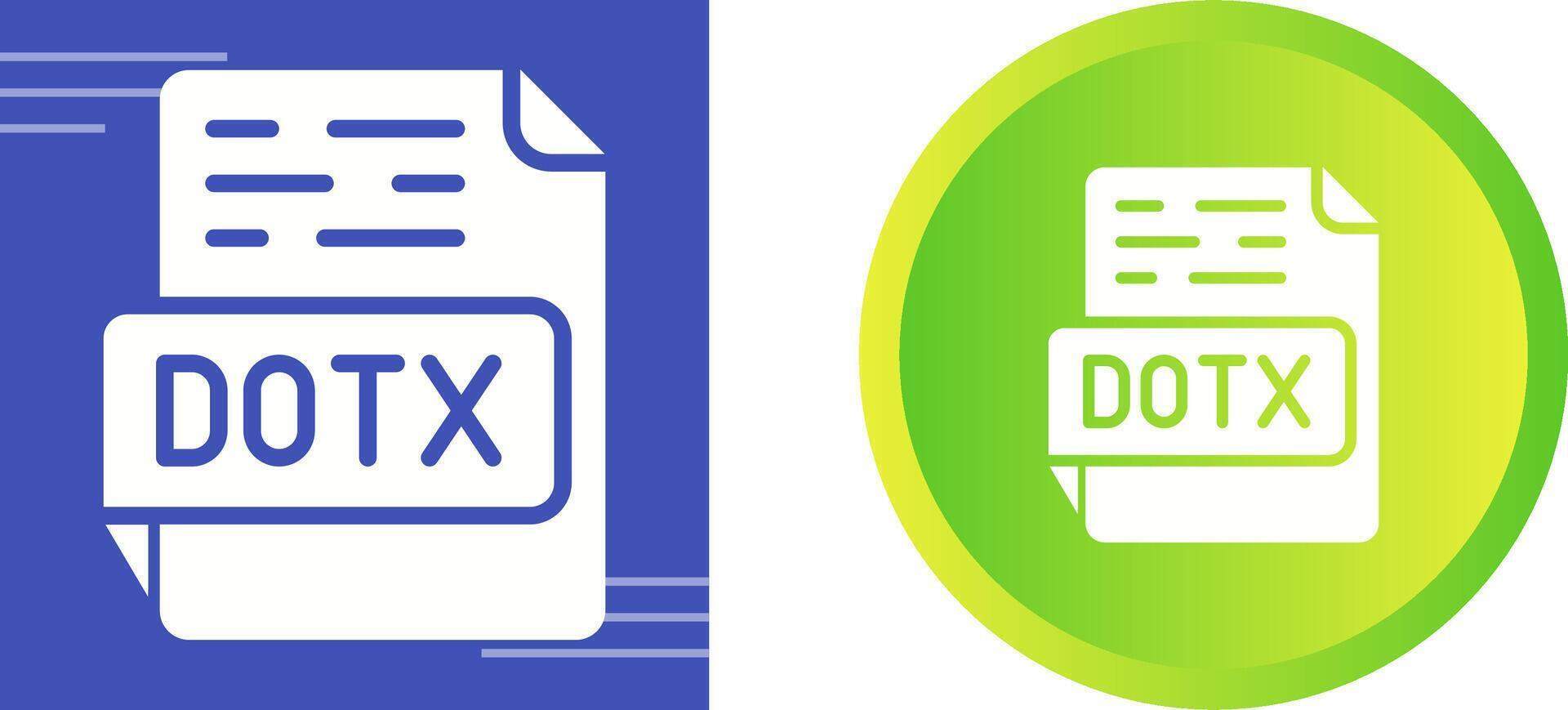 DOTX Vector Icon 40670581 Vector Art at Vecteezy