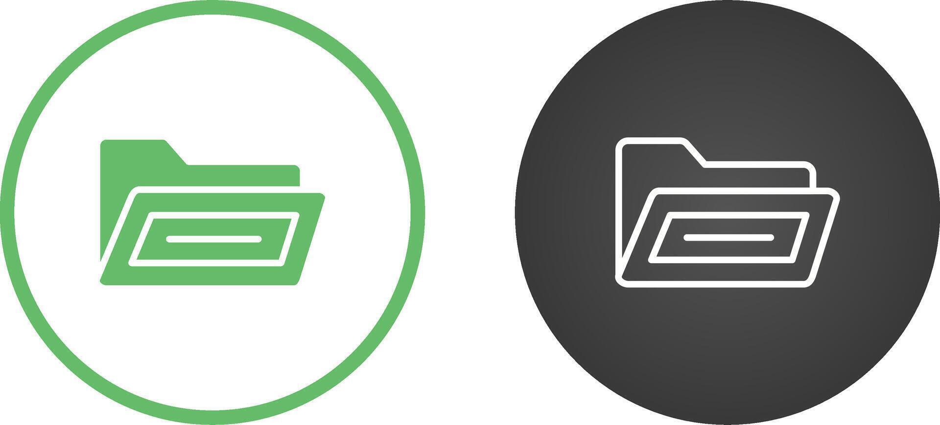 Open File Folder Vector Icon 40672697 Vector Art at Vecteezy