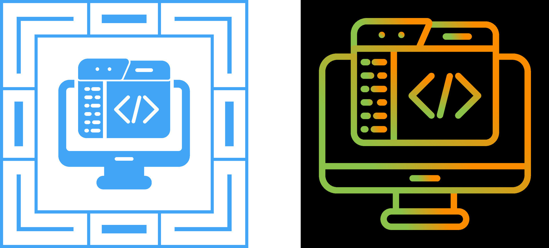 Code Editor Vector Icon 40680058 Vector Art at Vecteezy