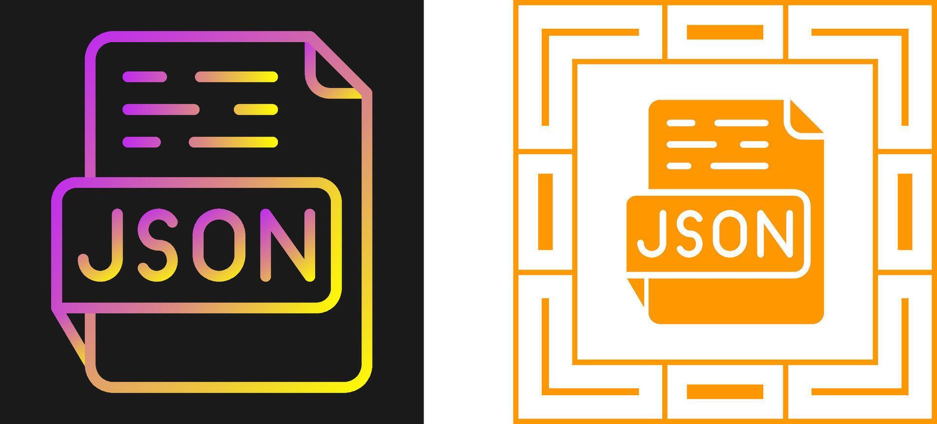 JSON Vector Icon 40681009 Vector Art at Vecteezy