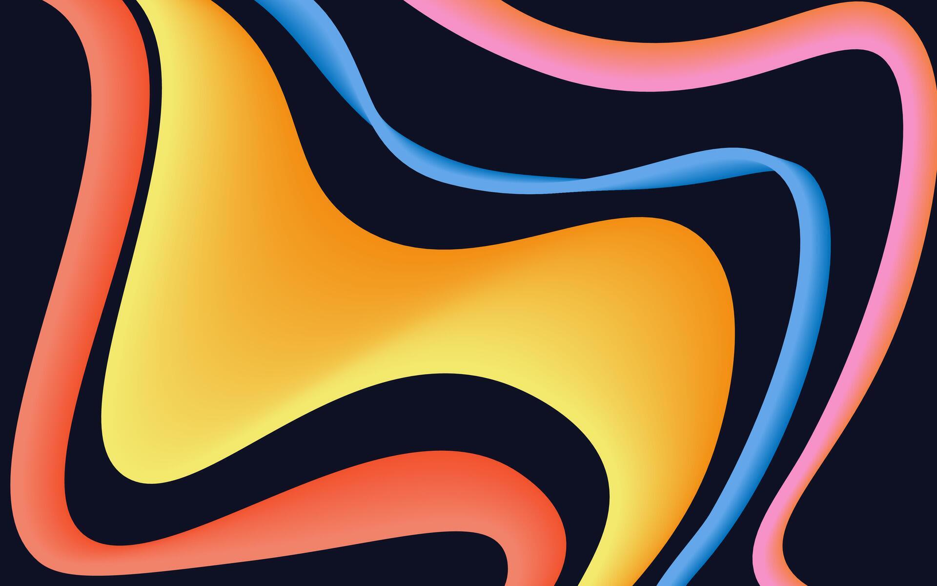 Abstract gradient wave design 40689156 Vector Art at Vecteezy