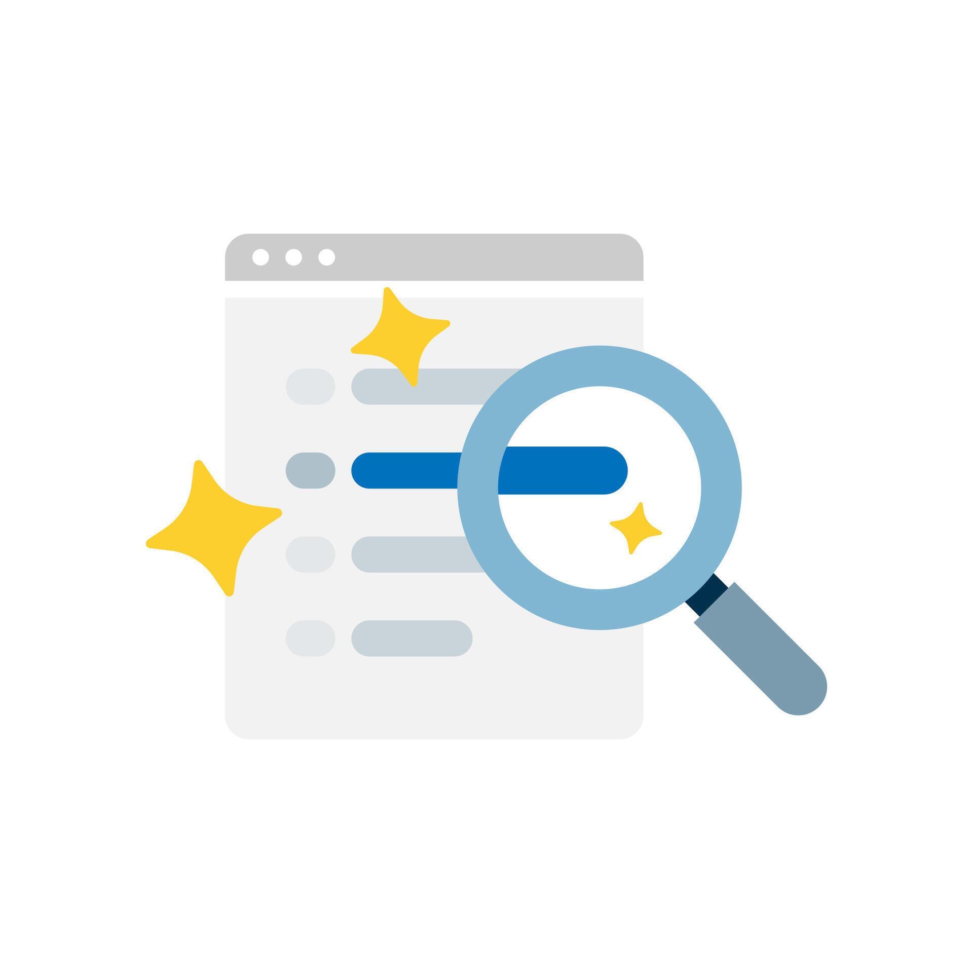 find data, search for information concept illustration flat design ...