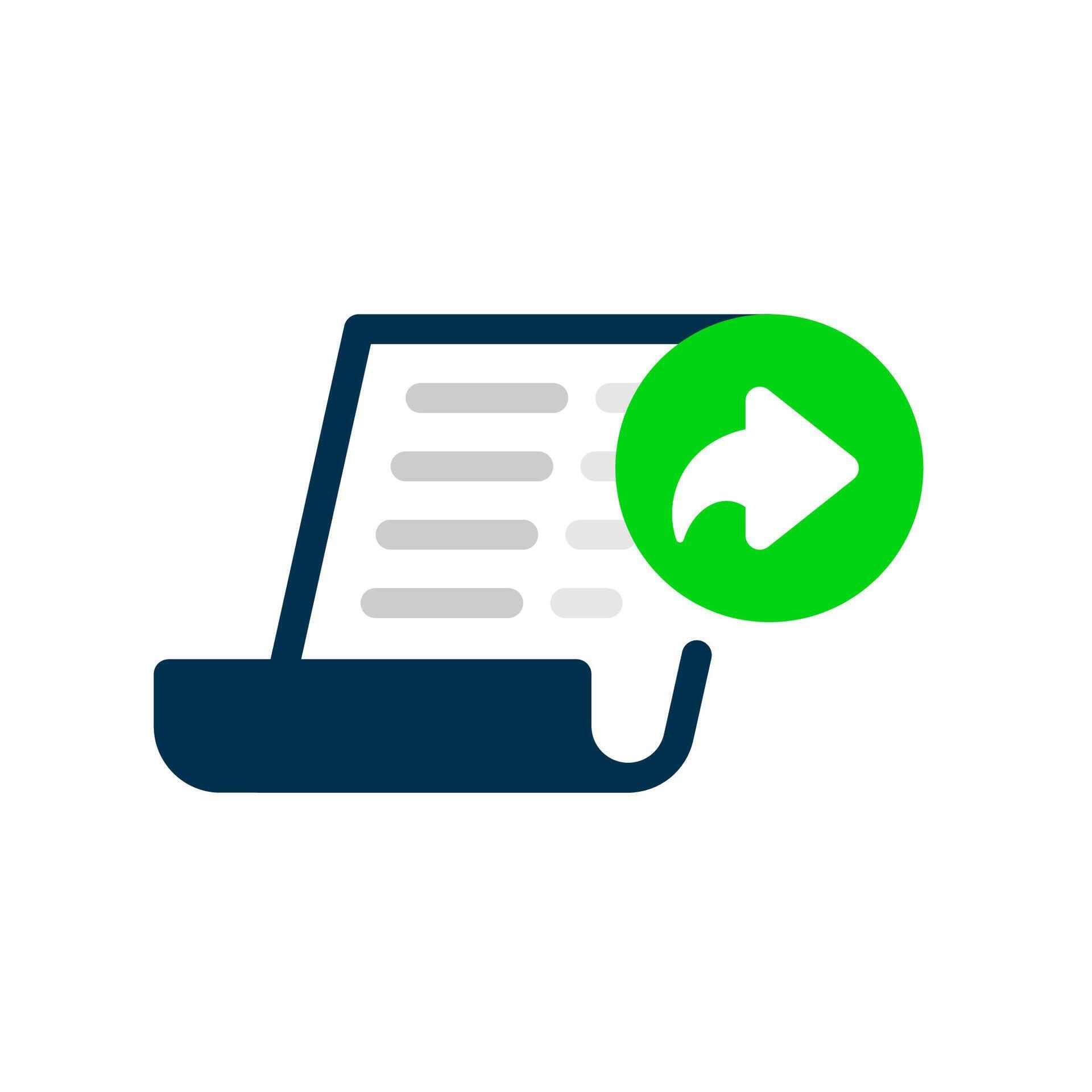 share proof of payment concept illustration flat design vector. simple ...