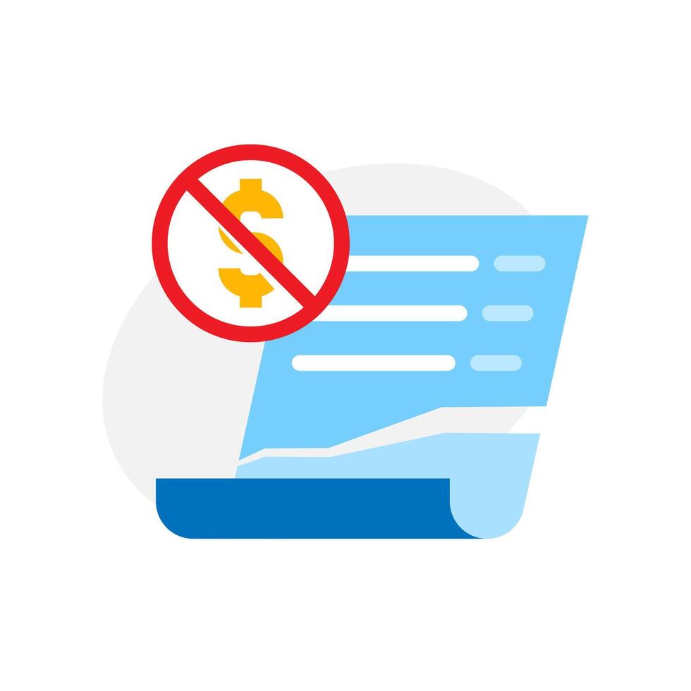 Discounted Prices No Additional Costs Concept Illustration Flat Design Vector Simple Modern