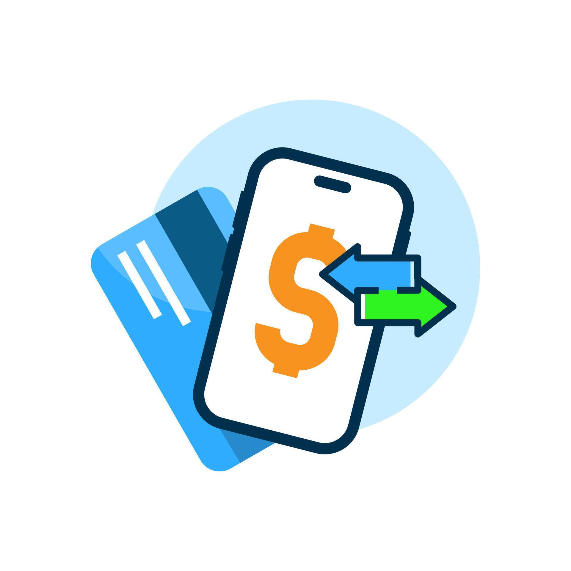 cashless payment with card or smartphone mobile banking app concept ...