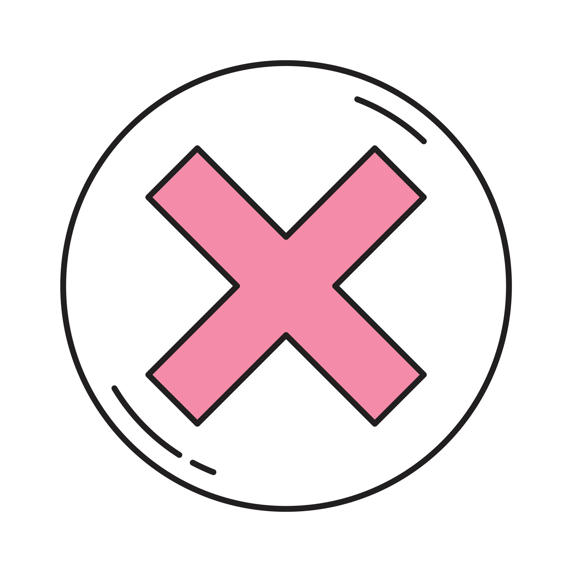 Close or delete button icon. remove, cancel, exit symbol vector ...