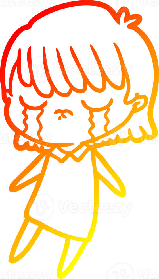 warme Gradientenlinie Zeichnung Cartoon Frau weint 40700510 PNG warme Gradientenlinie Zeichnung Cartoon Frau weint 40700510 PNG