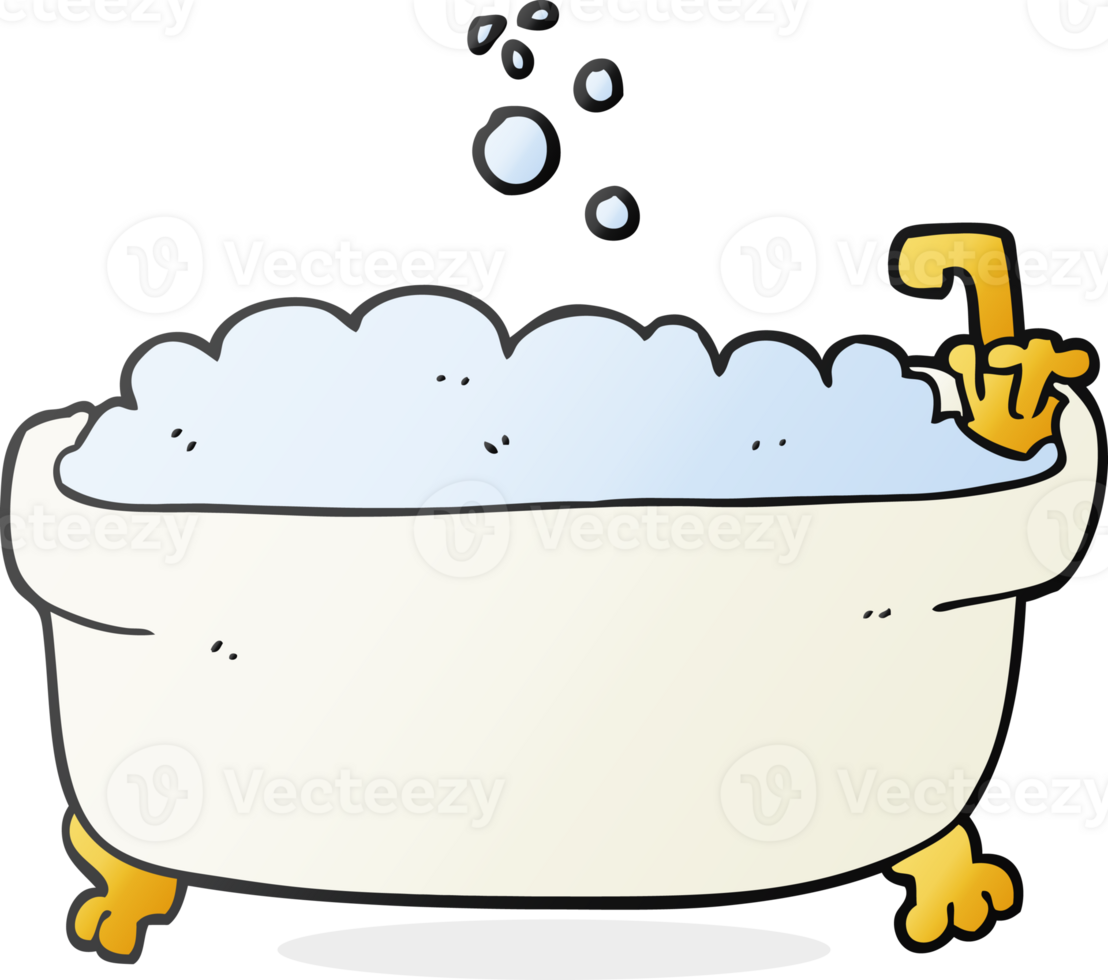 hand drawn cartoon bathtub 40701951 PNG