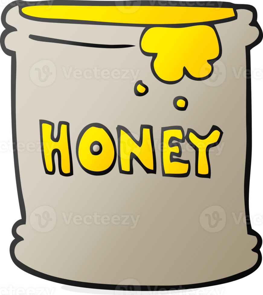 Hand Drawn Cartoon Honey Pot 40702439 Png