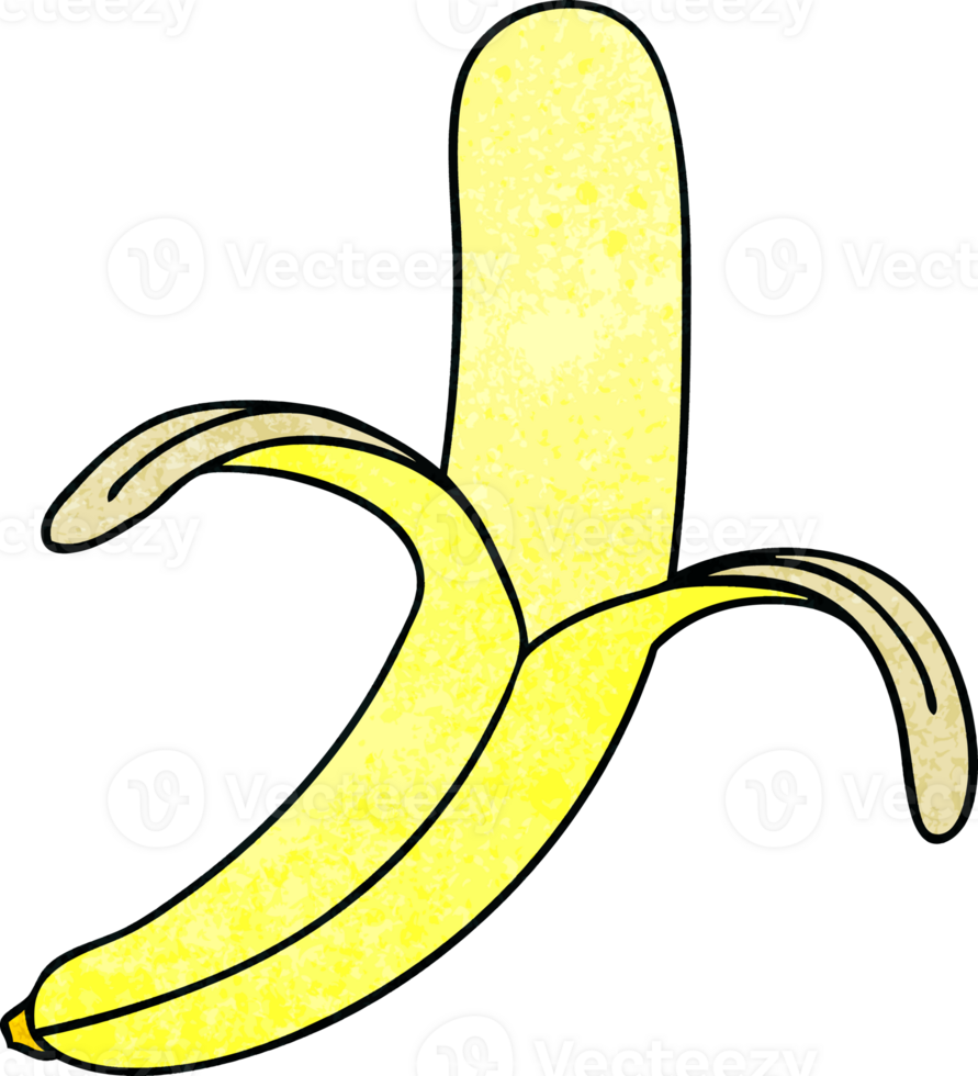 Hand Drawn Quirky Cartoon Banana 40705956 Png
