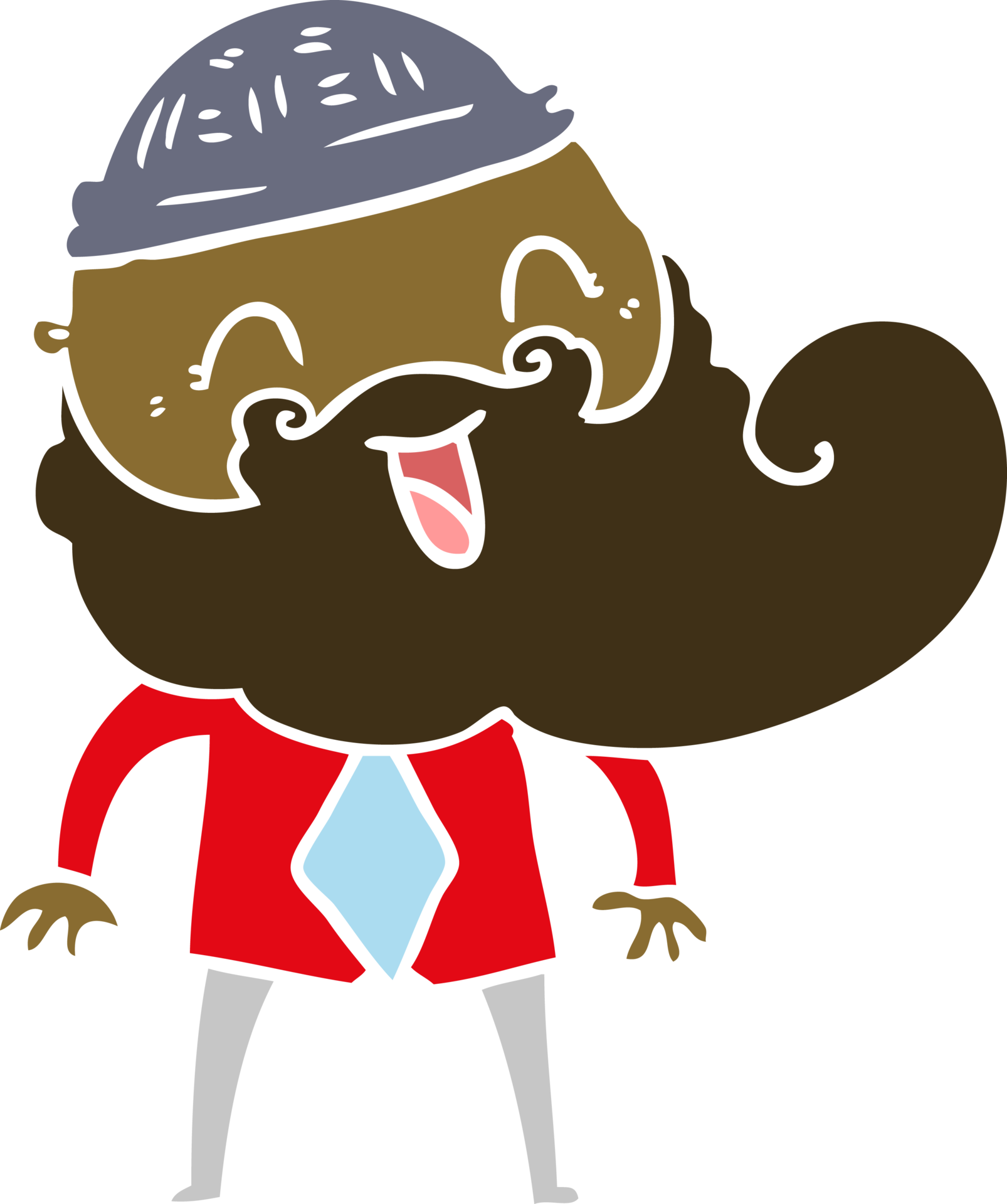 Happy Bearded Man 40707011 Png