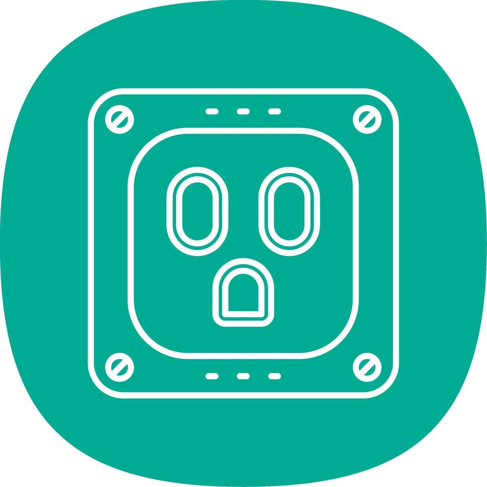 Socket Line Curve Icon 40713932 Vector Art At Vecteezy