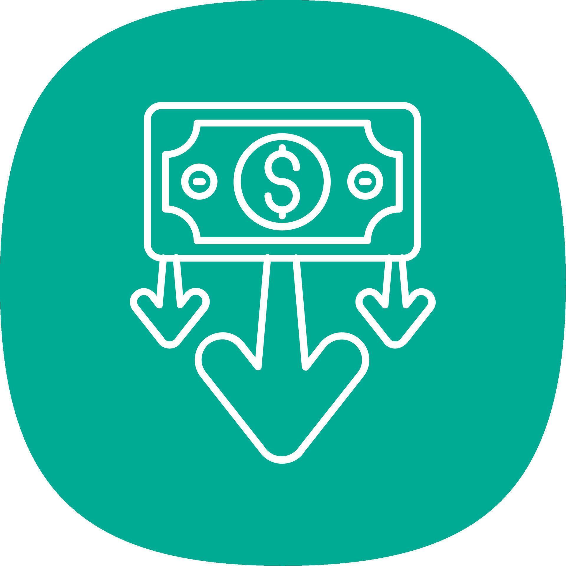 Decrease Line Curve Icon 40715805 Vector Art at Vecteezy