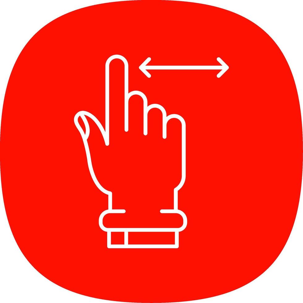 Horizontal Scroll Line Curve Icon 40716131 Vector Art at Vecteezy