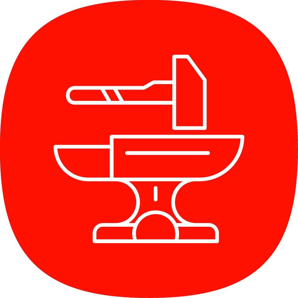 Hammer Line Curve Icon 40716388 Vector Art At Vecteezy