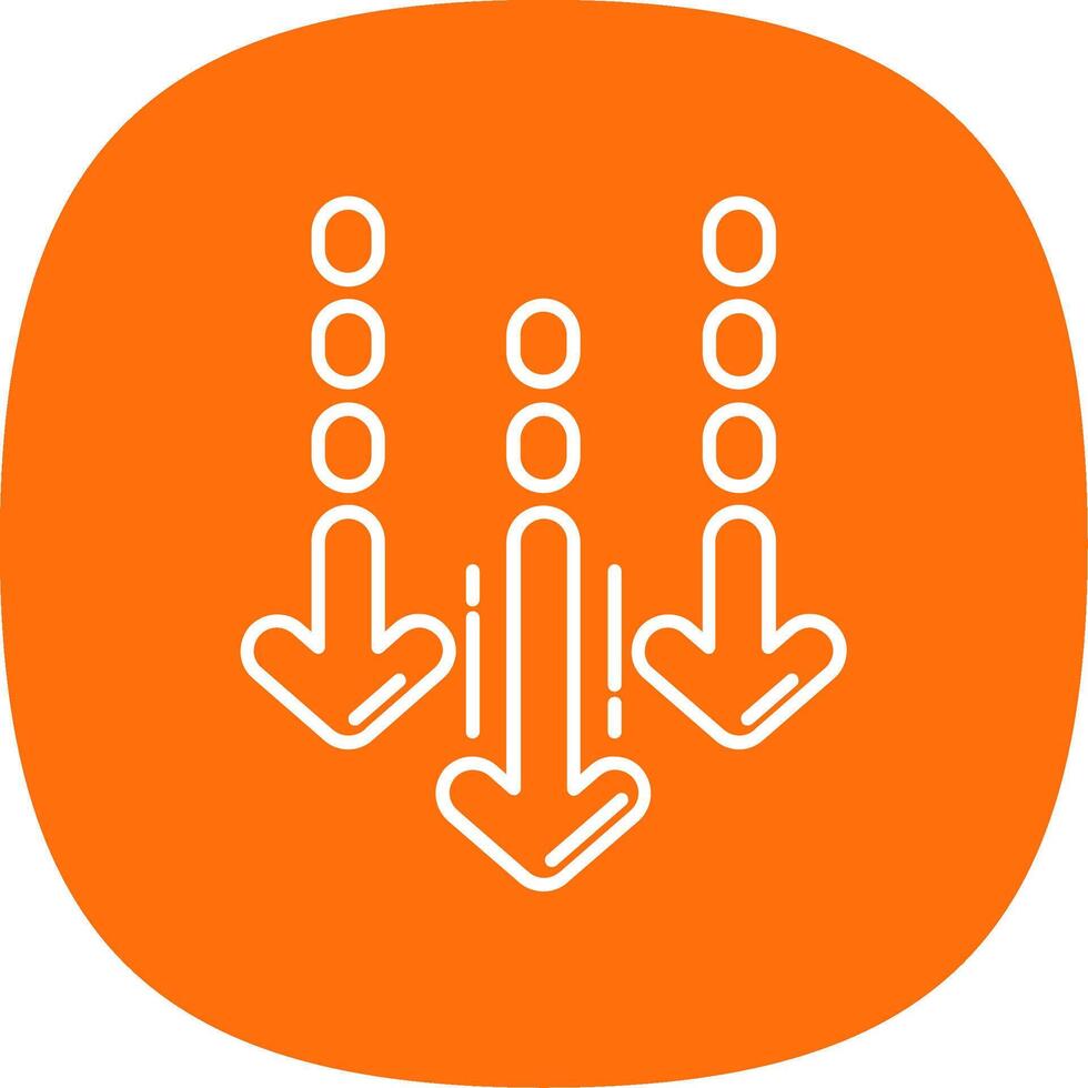 Decrease Line Curve Icon 40716480 Vector Art at Vecteezy