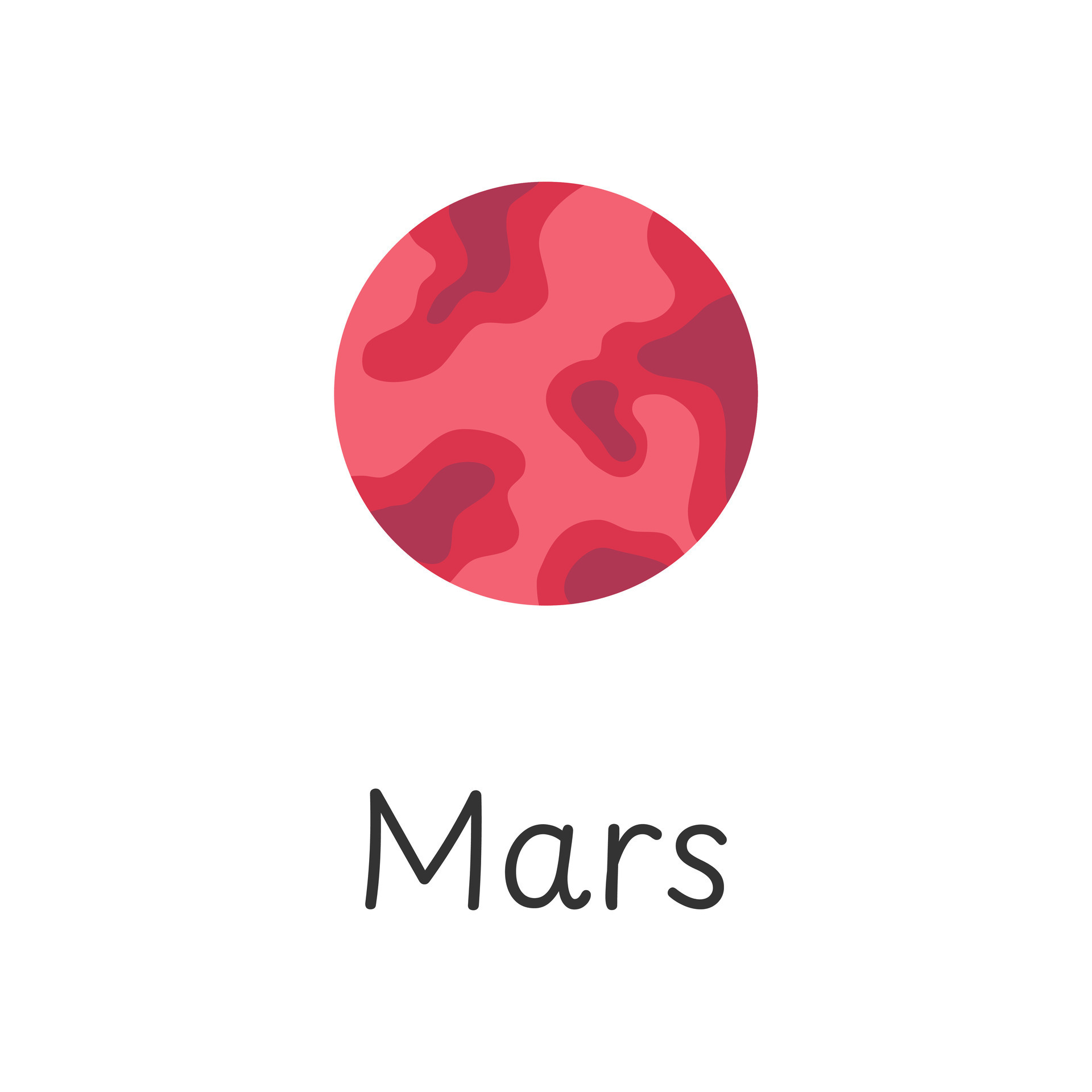 Mars planet icon. Vector illustration. 40732347 Vector Art at Vecteezy