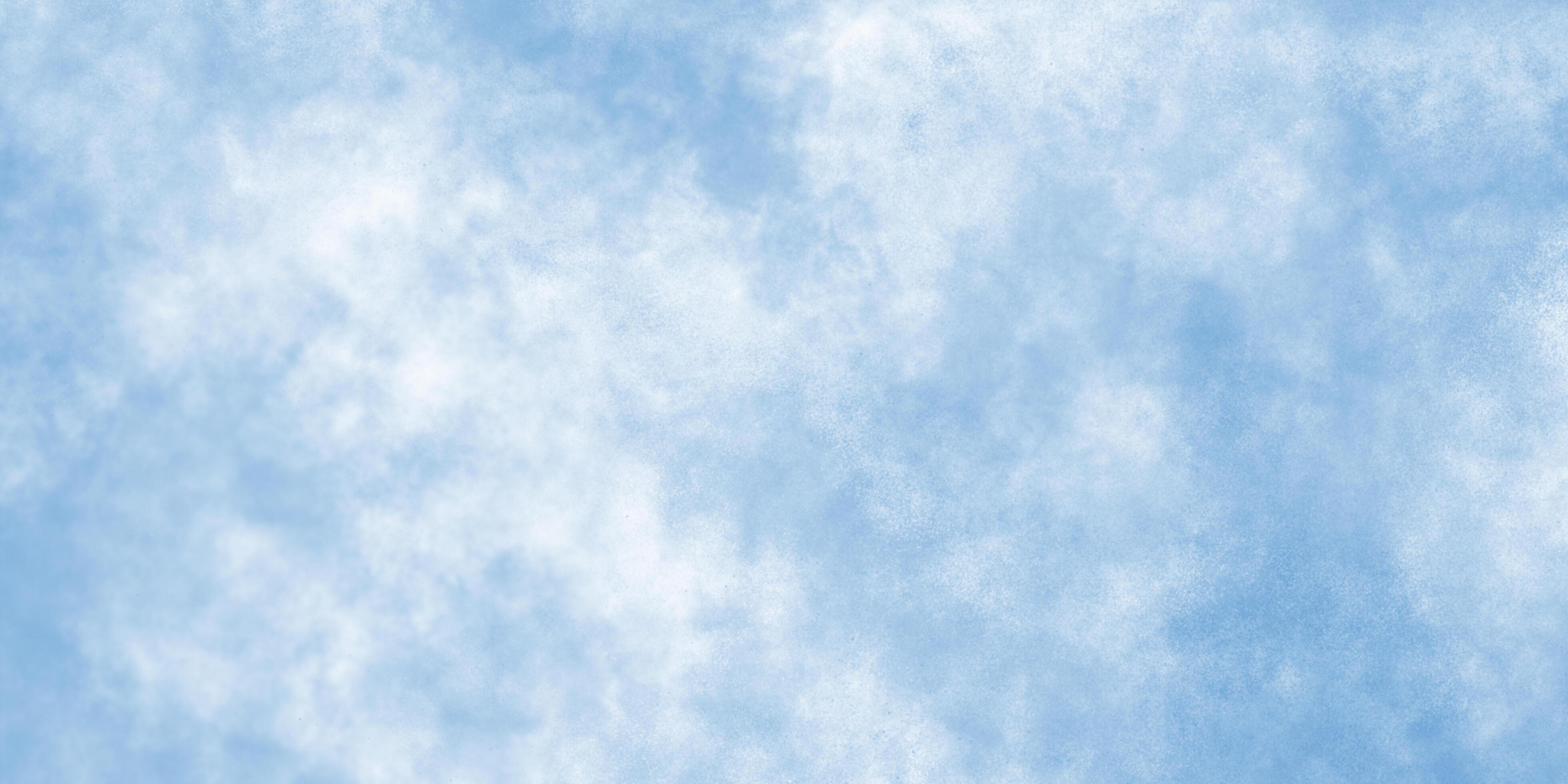 Abstract sky blue watercolor background with paint, Brush-painted blue ...