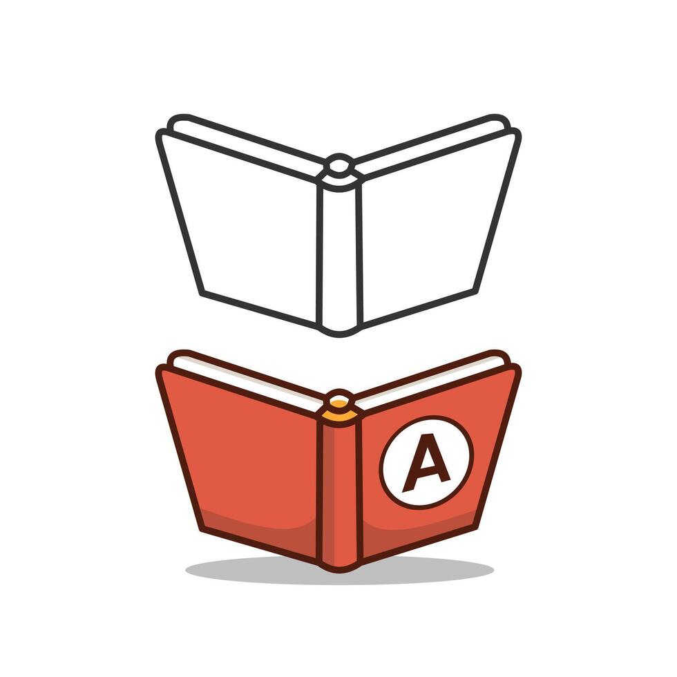 Hand drawn flat vector design stack of books illustration 40743803 ...