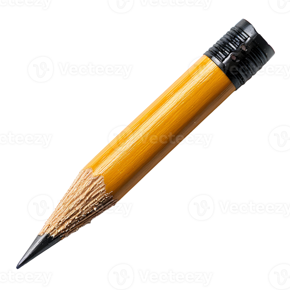 Ai Generated Pencil Png Writing Pencil Isolated Pen Top View Png Pencil Flat Lay Png Office