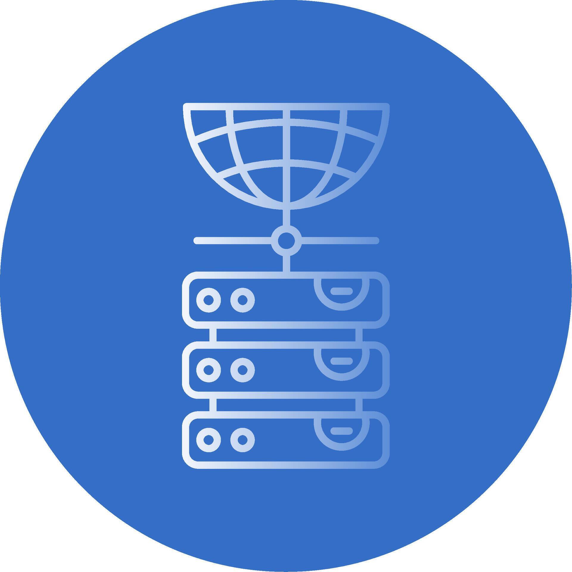 Database Gradient Line Circle Icon 40749417 Vector Art at Vecteezy
