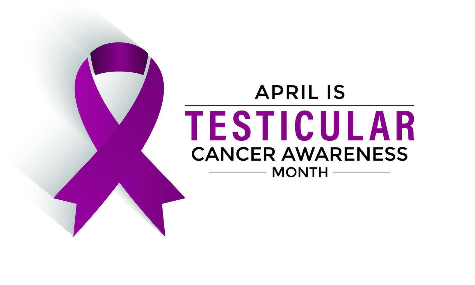 Testicular Cancer Awareness Month Observed Each Year In April Vector