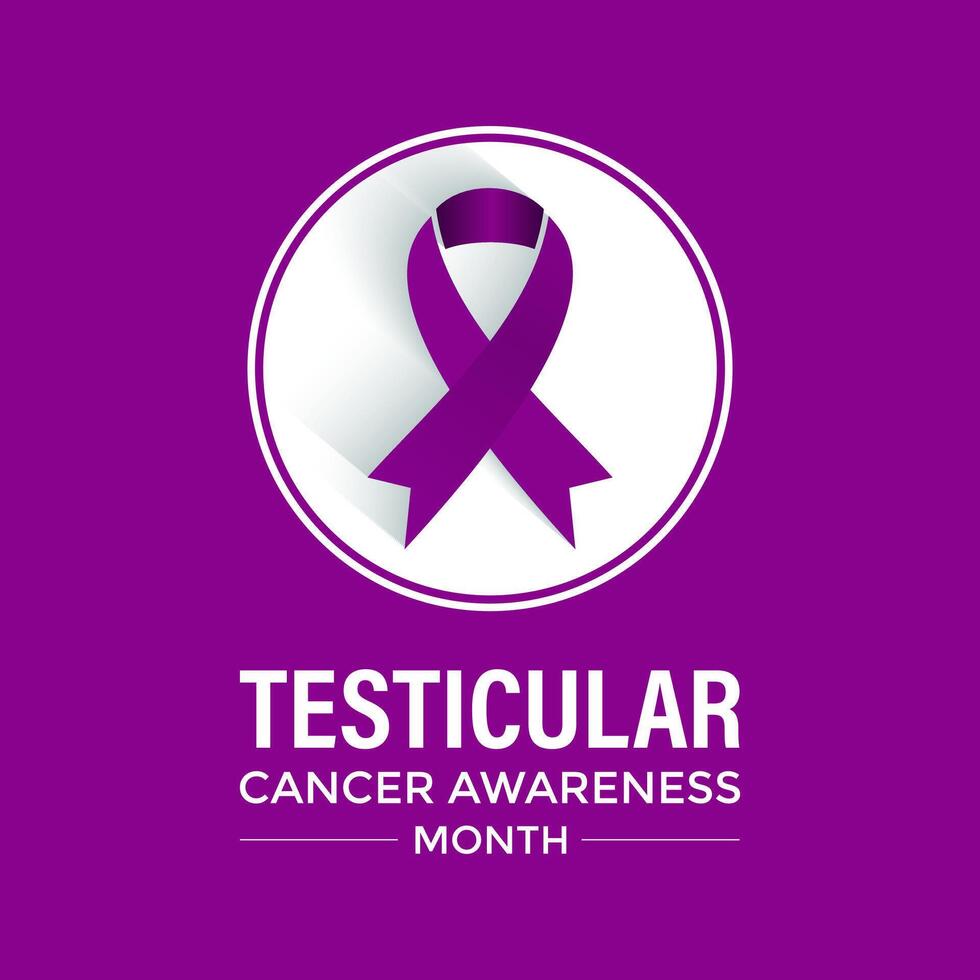 Testicular Cancer Awareness Month Observed Each Year In April Vector
