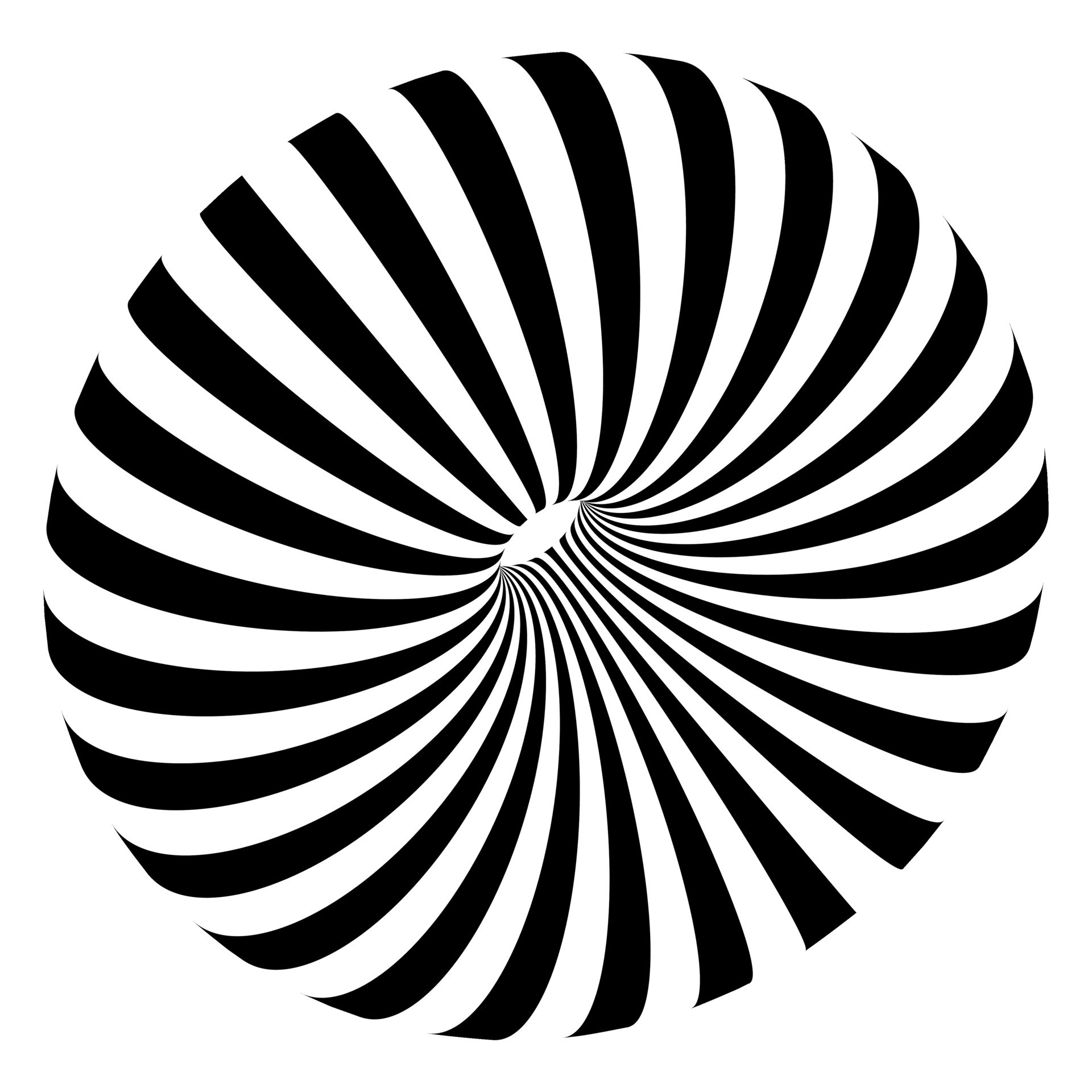 3D striped torus shape in perspective. Donut figure in three ...