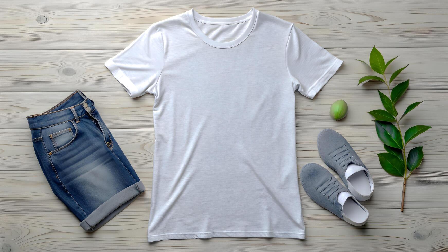 AI generated Casual White T-shirt Mockup 40754440 Stock Photo at Vecteezy