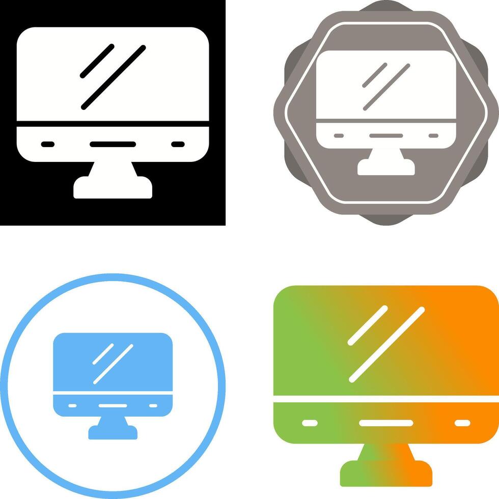 Desktop Computer Vector Icon 40760915 Vector Art at Vecteezy