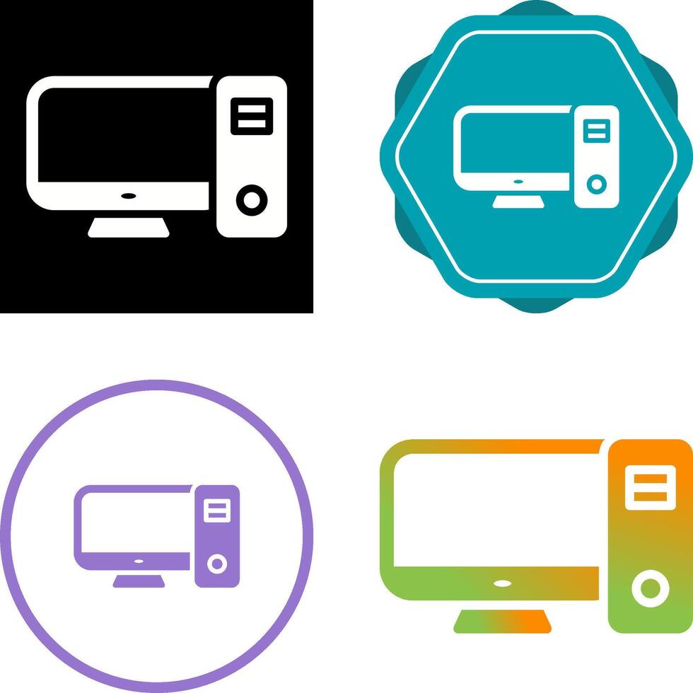 Desktop Computer Vector Icon 40761020 Vector Art at Vecteezy