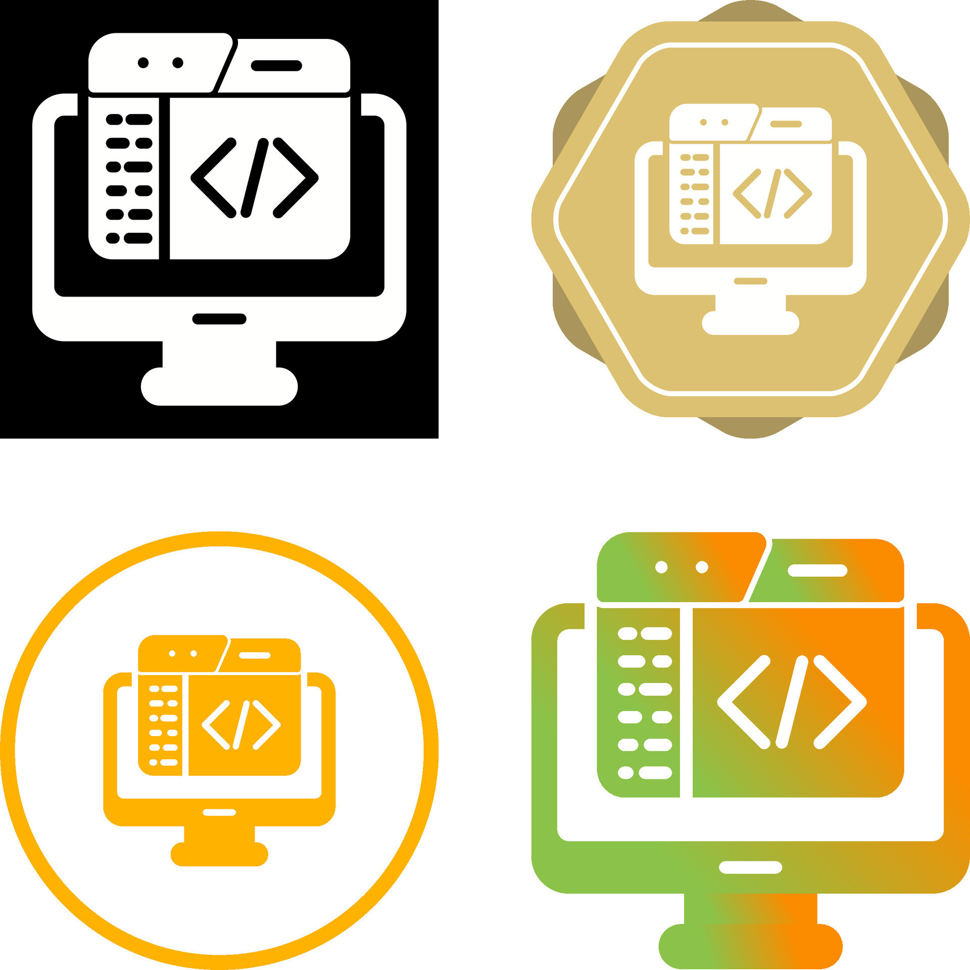 Code Editor Vector Icon 40762121 Vector Art at Vecteezy