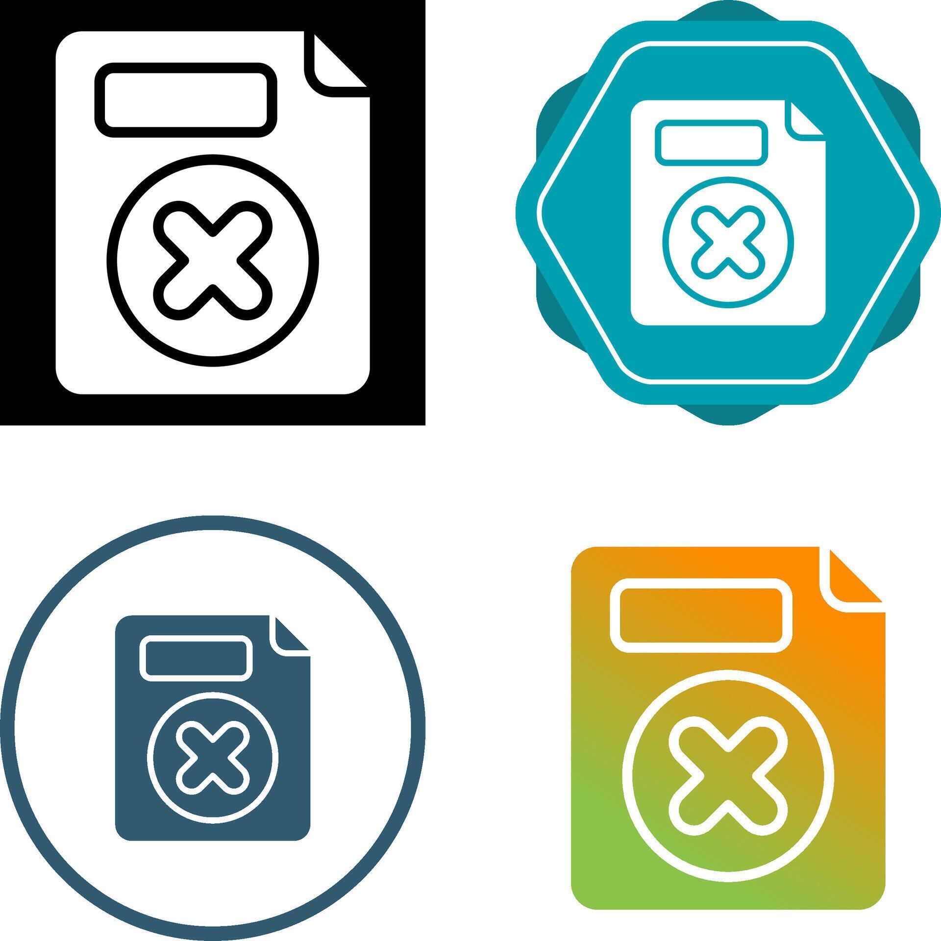 Delete Button Vector Icon 40762795 Vector Art at Vecteezy