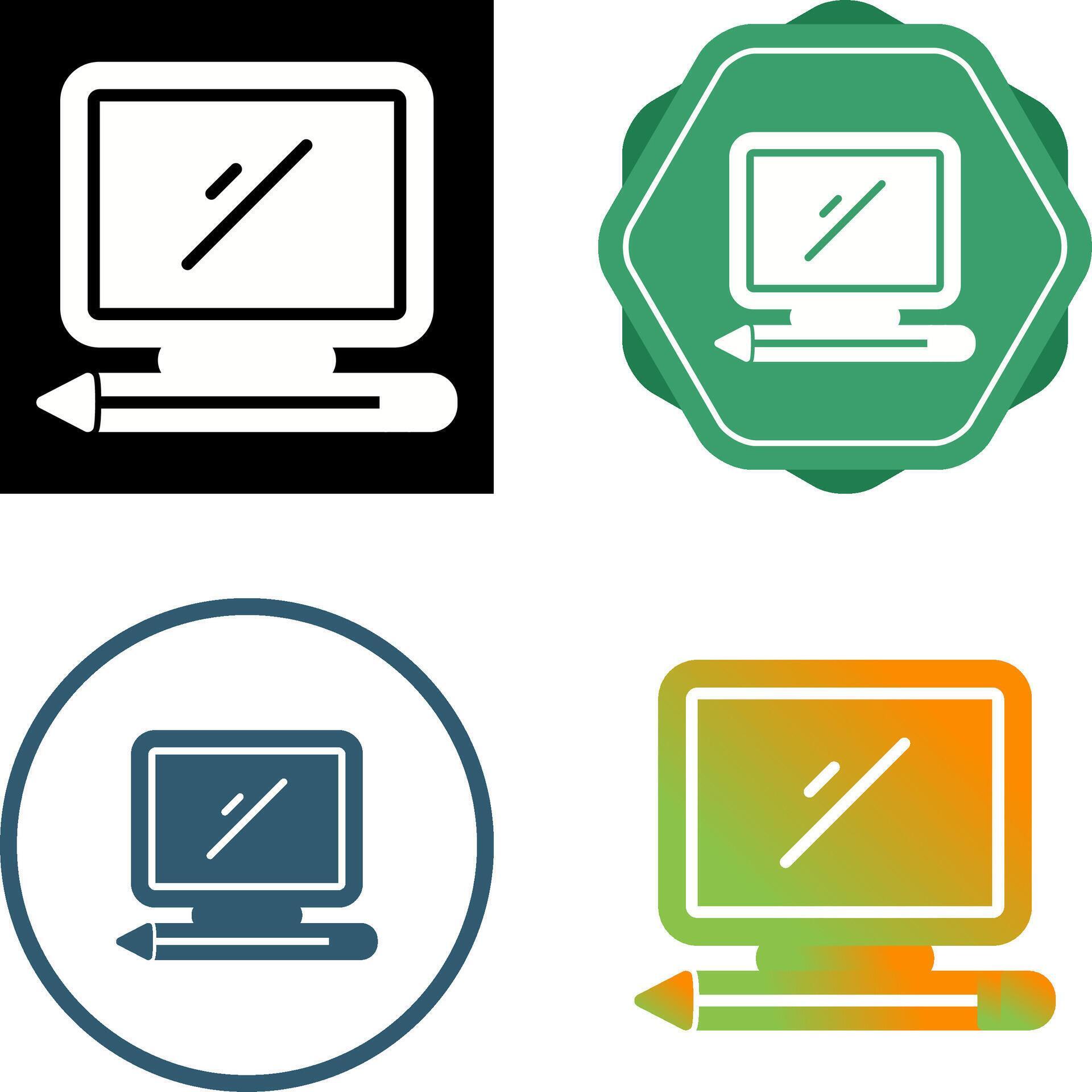 Desktop Computer Vector Icon 40763607 Vector Art at Vecteezy