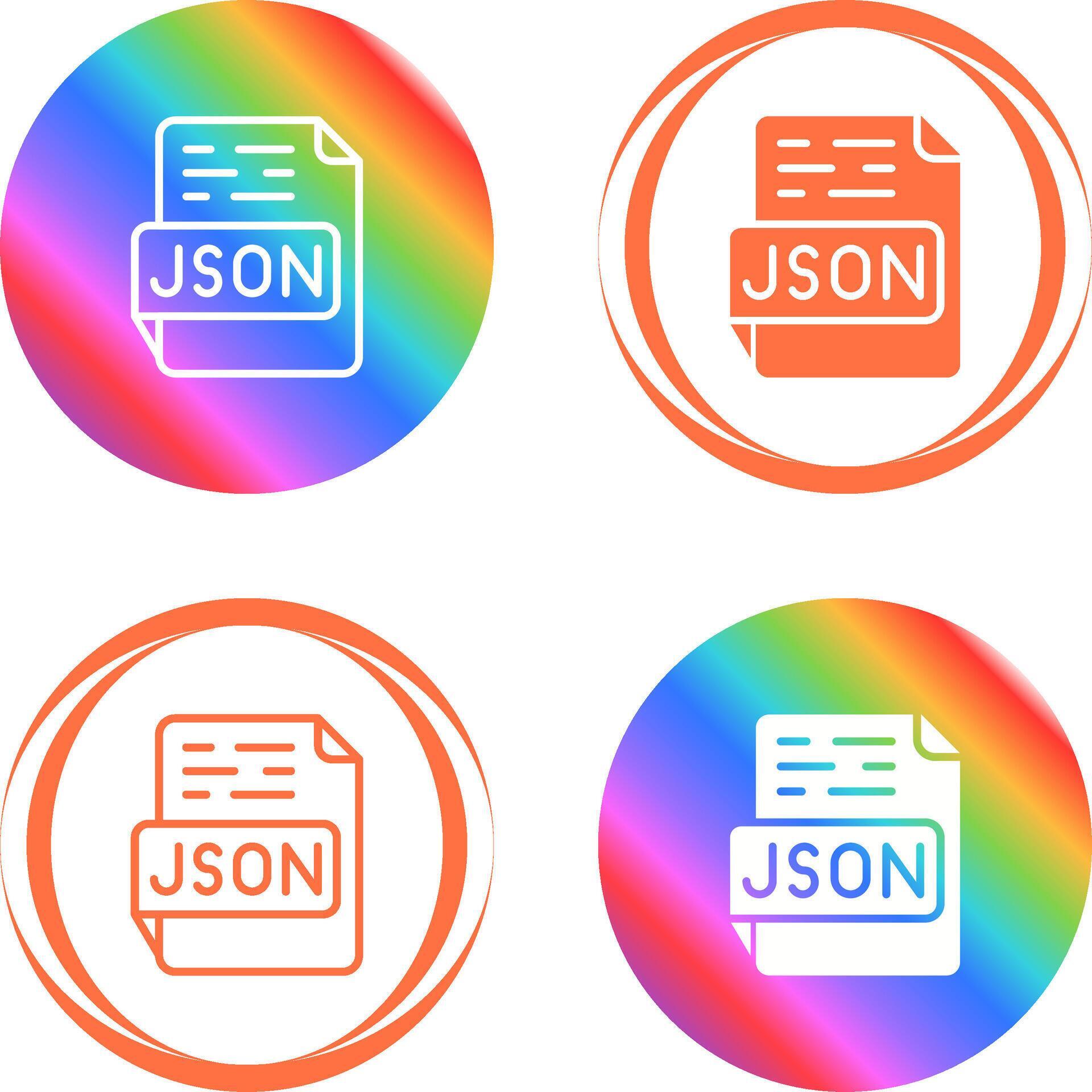 JSON Vector Icon 40766547 Vector Art at Vecteezy