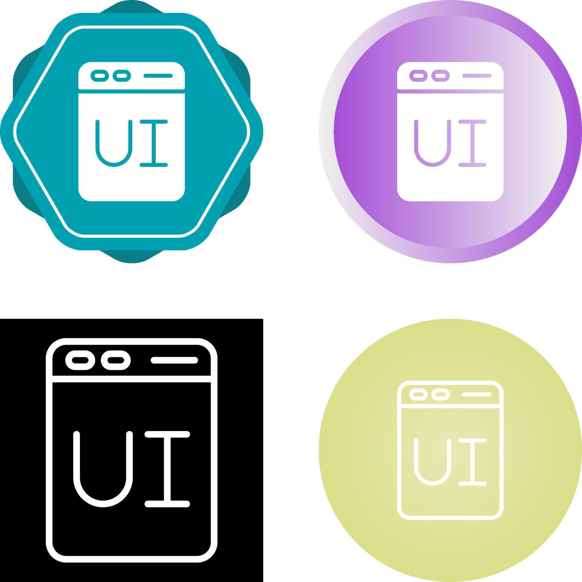 User Interface Design Vector Icon 40773576 Vector Art at Vecteezy