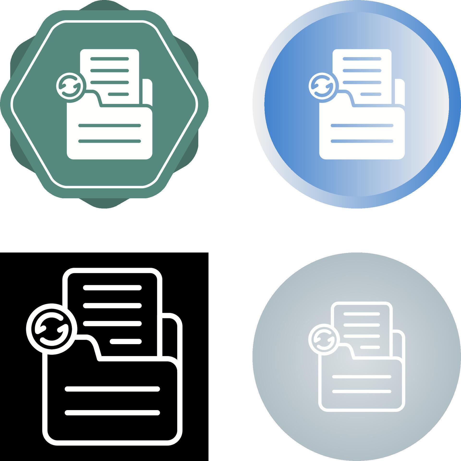 Document Sync Vector Icon 40773705 Vector Art at Vecteezy