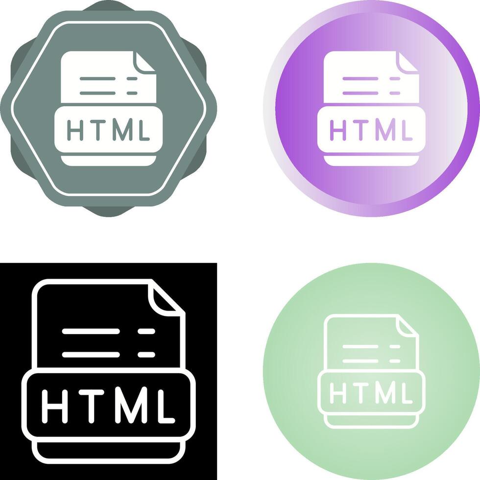 Html Vector Icon 40774065 Vector Art at Vecteezy