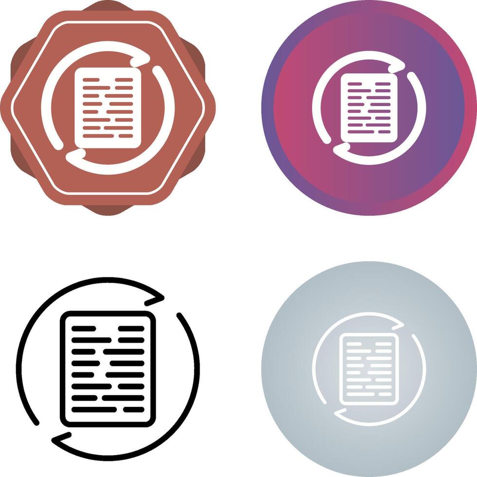 Document Synchronization Vector Icon 40775500 Vector Art at Vecteezy