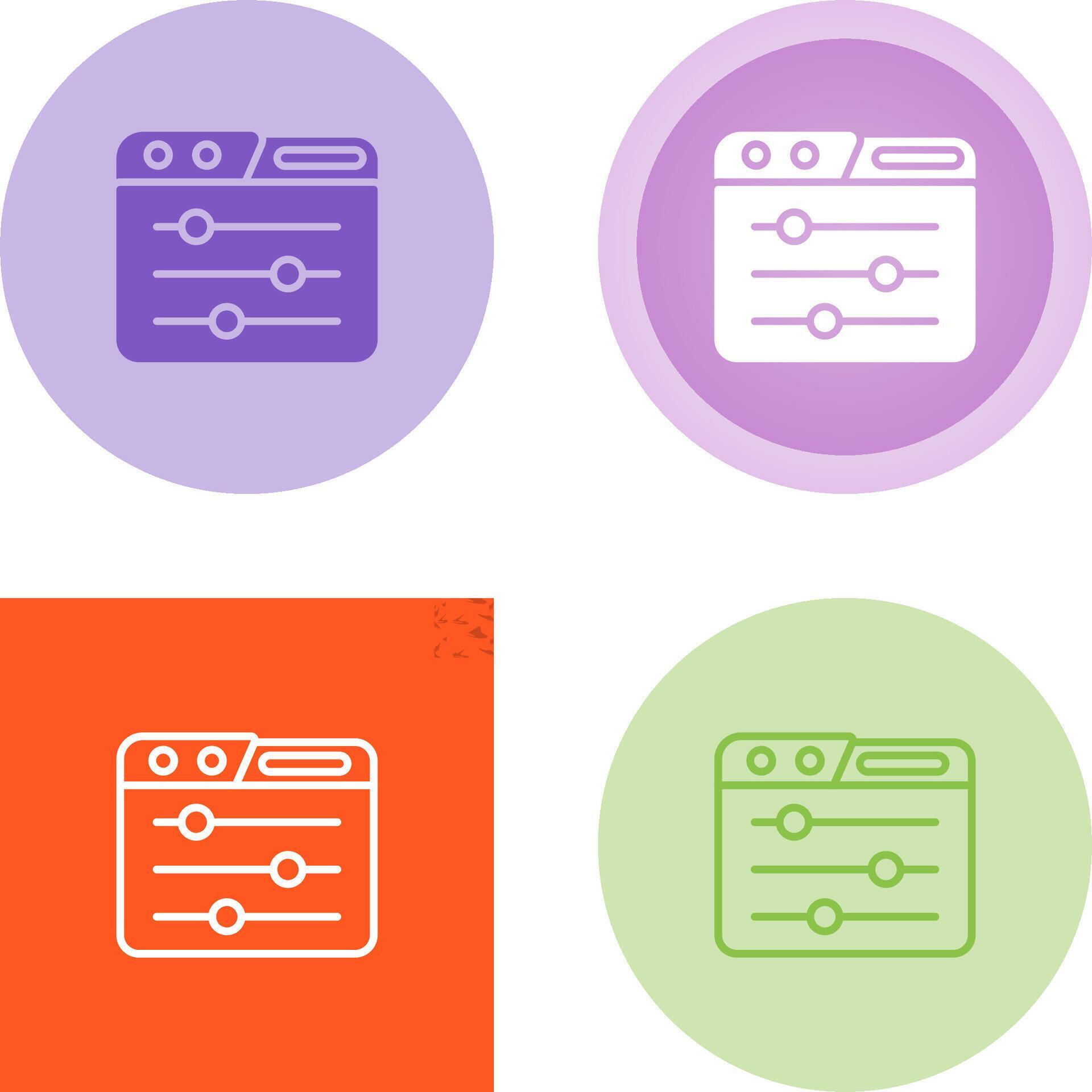 Control Panel Vector Icon 40779749 Vector Art at Vecteezy