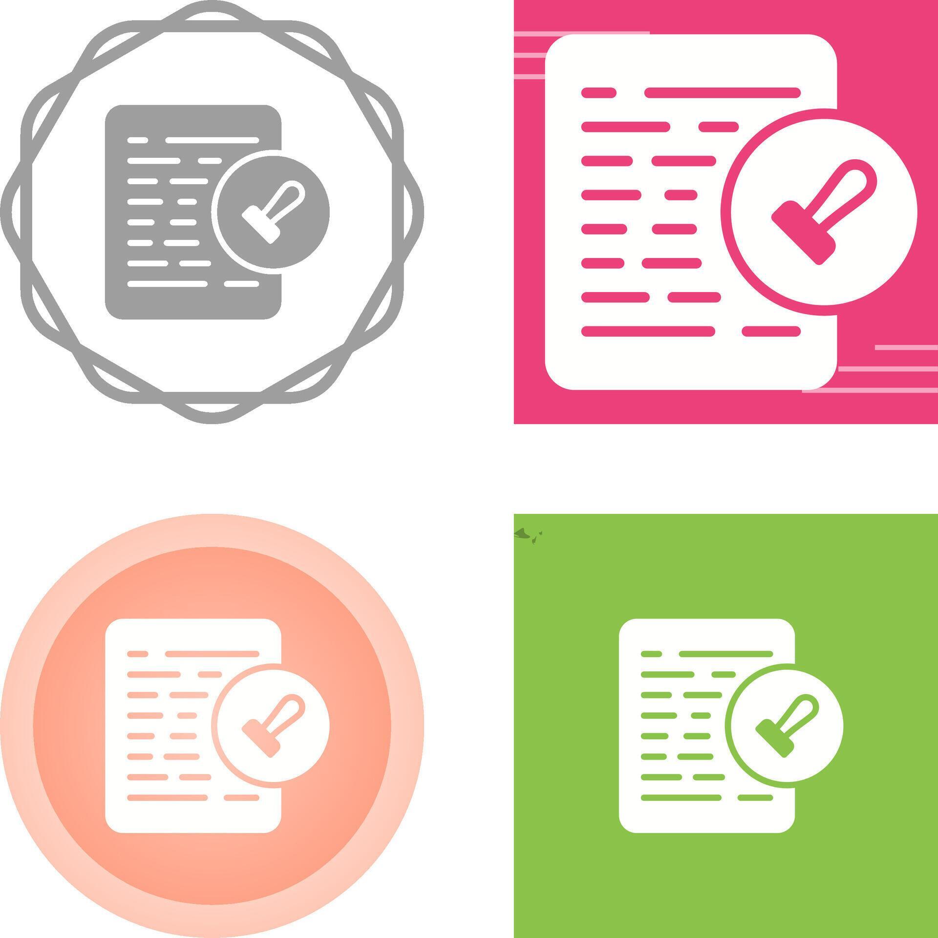 Document Permissions Vector Icon 40782701 Vector Art At Vecteezy