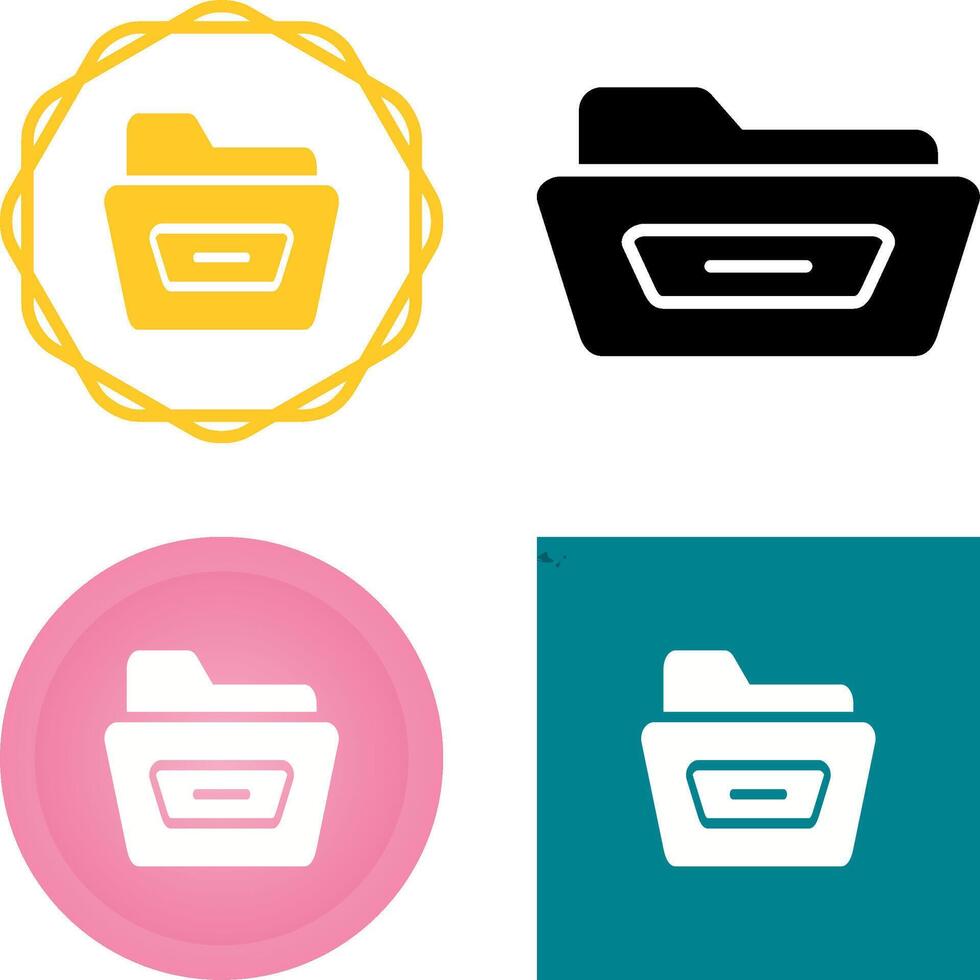 Open File Folder Vector Icon 40783027 Vector Art at Vecteezy